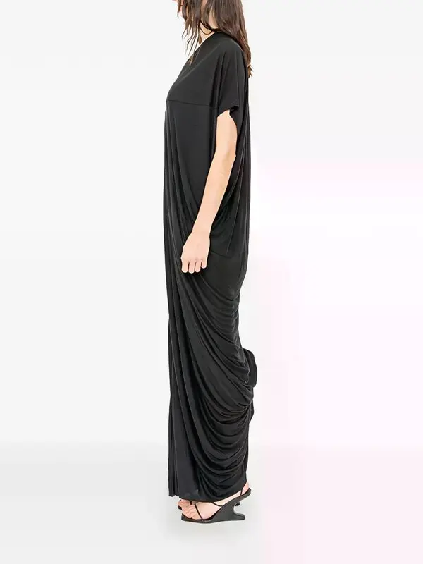 Rick Owens Draped V-neck Maxi Dress