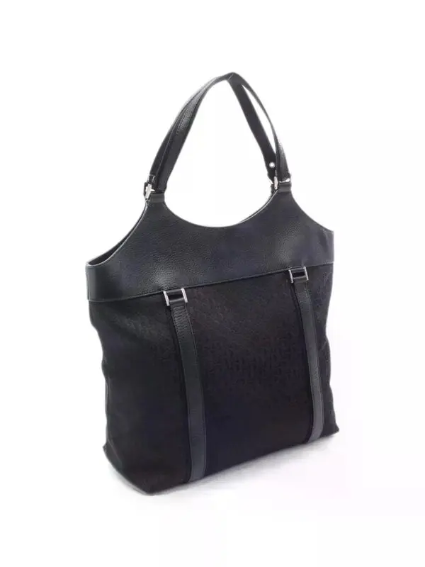 Dior 2010s Trotter Street Chic Tote Bag - Black