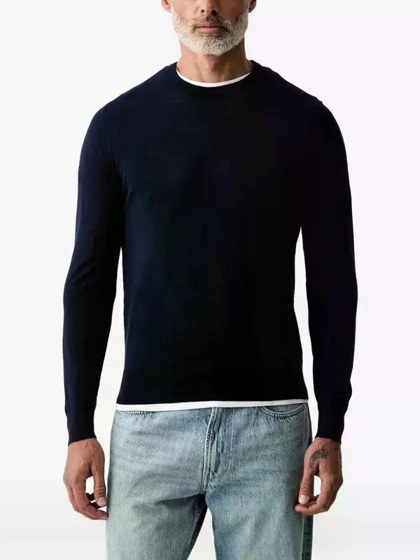 HACKETT LONDON Long-sleeve Crew Neck Sweater - Blue