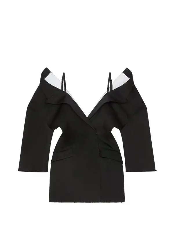 Givenchy Off-the-shoulder Wool Mini Dress