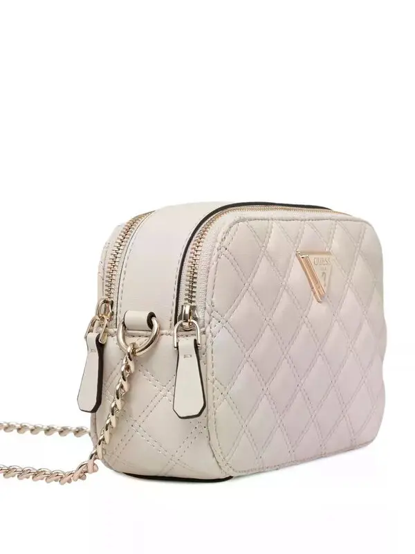 Guess Quilted Shoulder Bag With Gold-tone Hardware