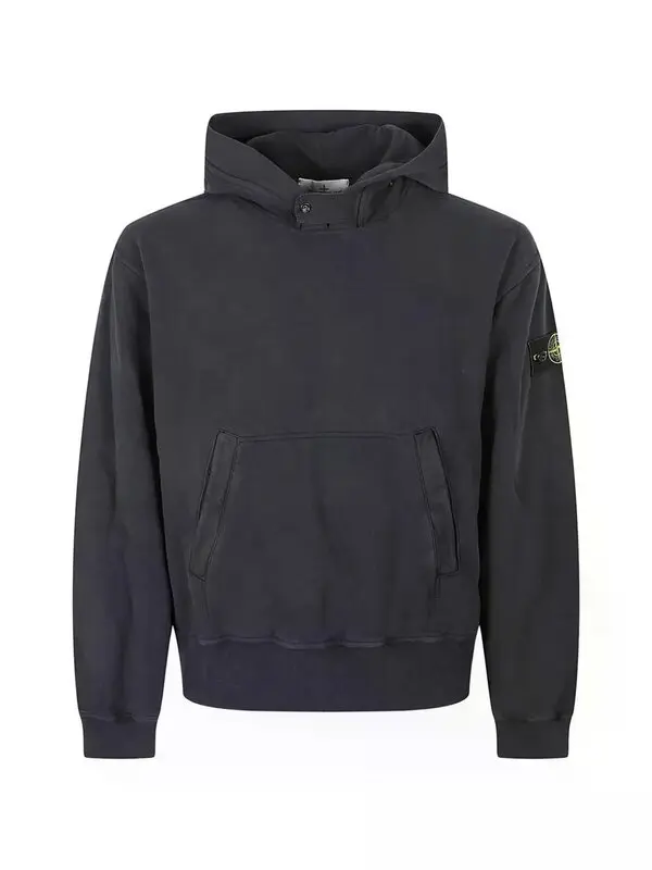 Stone Island Logo-patch Long-sleeve Hoodie