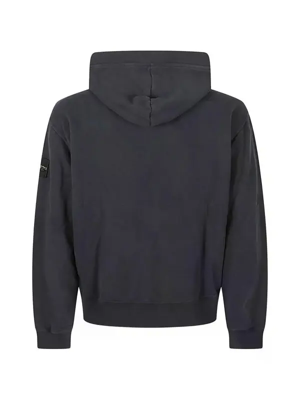 Stone Island Logo-patch Long-sleeve Hoodie