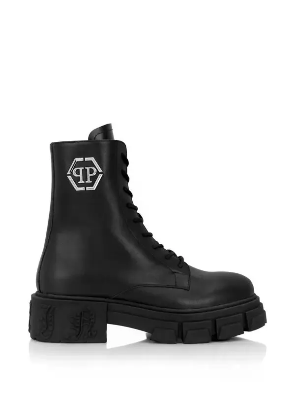 Philipp Plein Lace-up Boots Gothic Plein - Black
