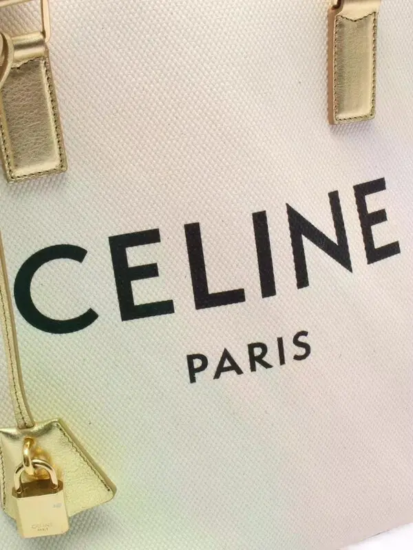 Celine 2000s Horizontal Cabas Logo-print Tote Bag