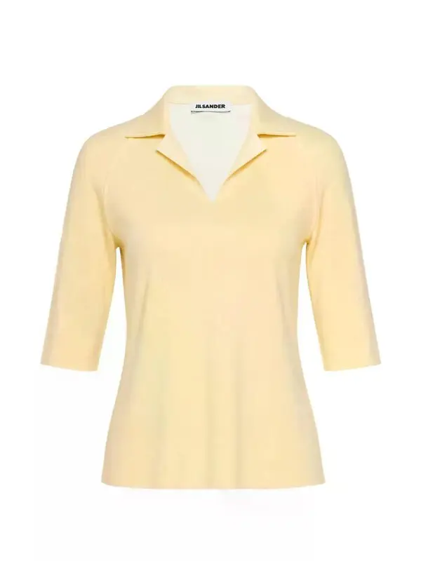 JIL SANDER Raglan-sleeve Polo Shirt - Neutrals