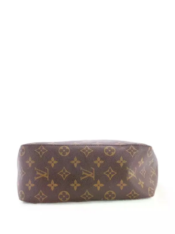 LOUIS VUITTON Looping Handbag Monogram Canvas Mm Satchel - Brown