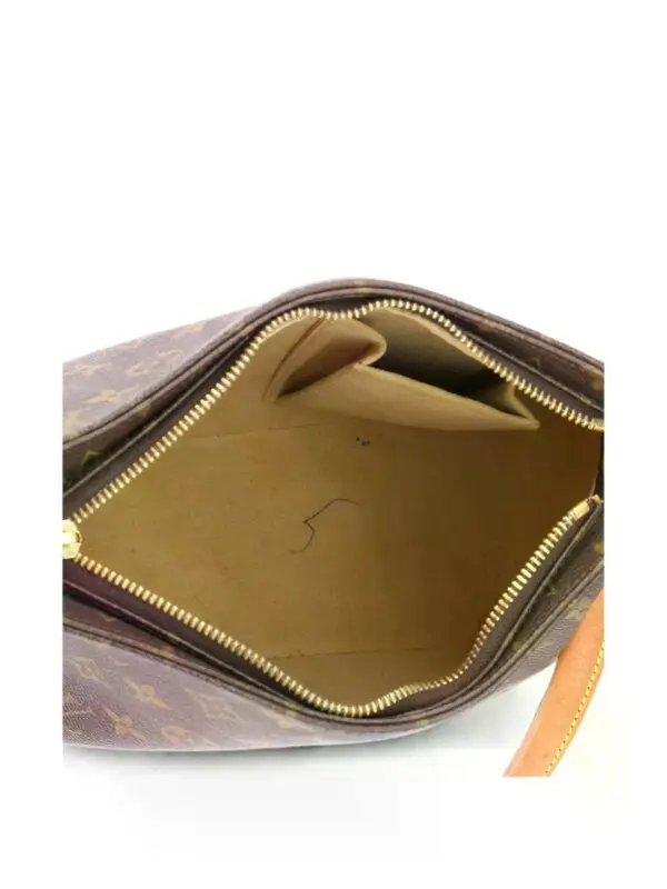 LOUIS VUITTON Looping Handbag Monogram Canvas Mm Satchel - Brown