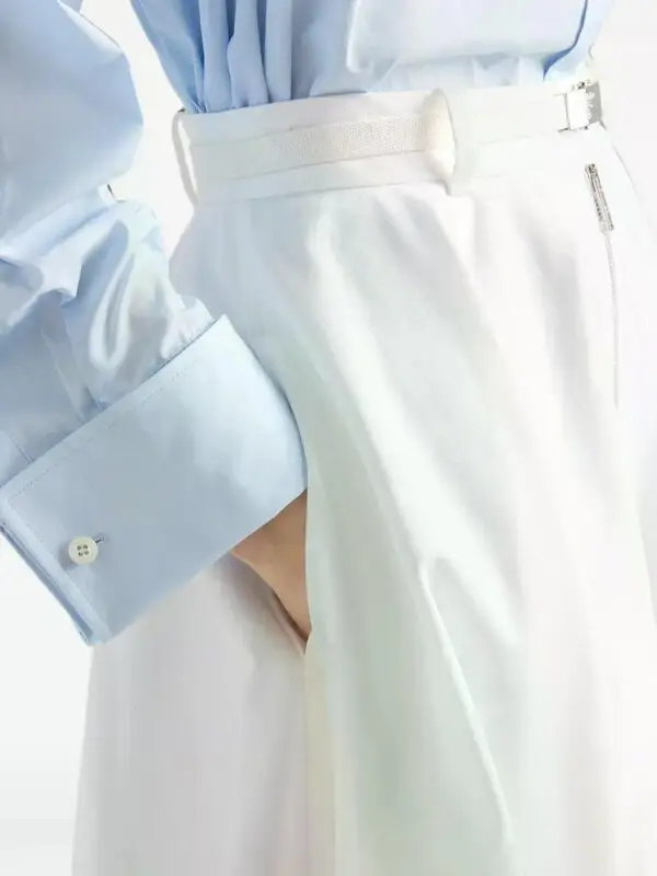 Prada Chino Midi-skirt With Zipper