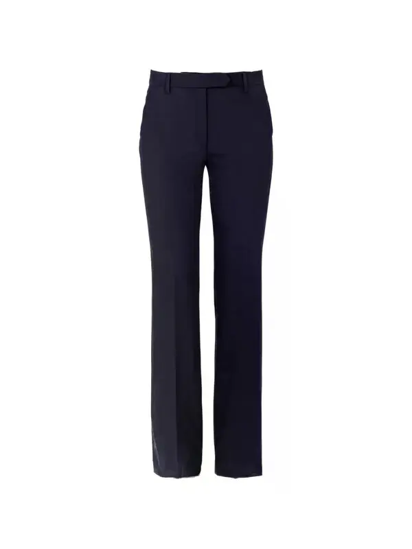 True Royal Belt-loops Pressed-crease Trousers