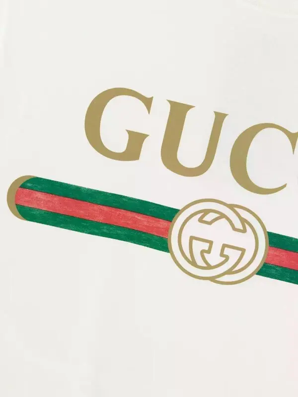 Gucci Interlocking Gg Web-print T-shirt