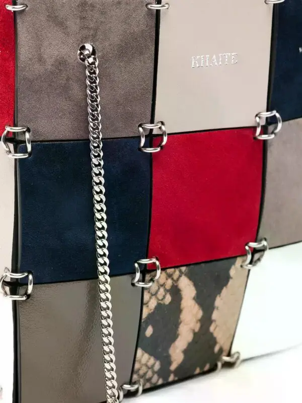 Khaite Mini Emma Patchwork Leather Tote Bag