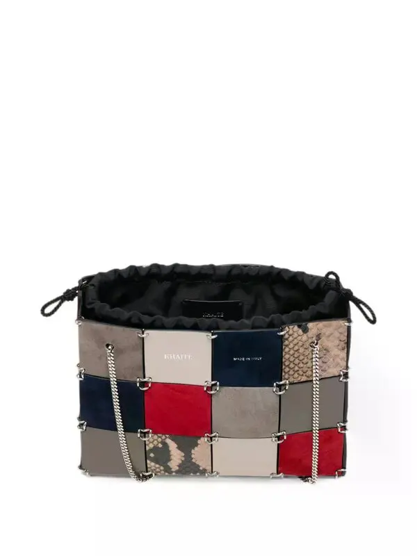 Khaite Mini Emma Patchwork Leather Tote Bag