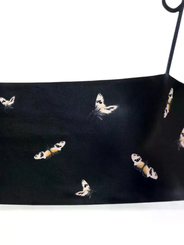 Agua Bendita Primavera Azucar Butterfly-print Bikini Top