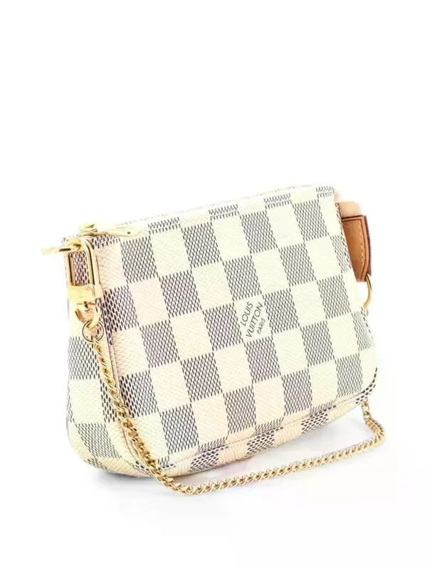 LOUIS VUITTON Pochette Accessoires Damier Mini Clutch Bag