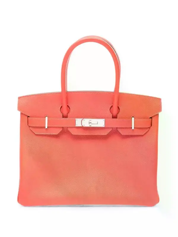 Hermès 2010s 30 Birkin Epsom-leather Tote Bag - Orange