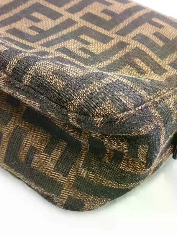 Fendi 2010s Zucca Mamma Baguette Shoulder Bag