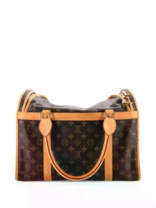 LOUIS VUITTON Monogram Canvas 40 Satchel Dog Carrier Bag - Brown