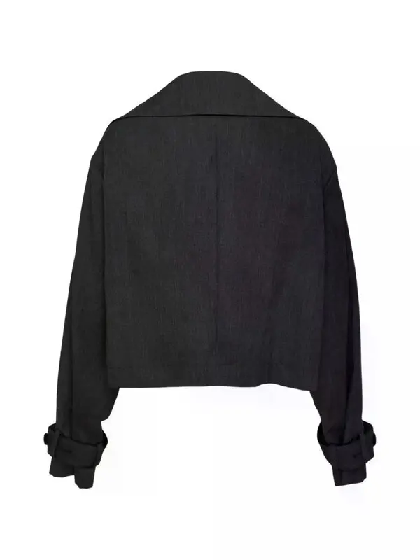Y’s Wide-collar Belted-cuff Jacket