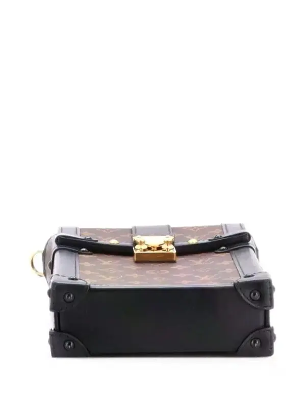 LOUIS VUITTON Vertical Trunk Pochette Monogram Canvas Crossbody Bag