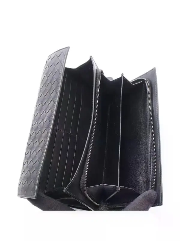 Bottega Veneta 2000s Intrecciato Bi-fold Wallet - Black