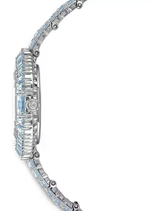 SWAROVSKI Matrix Crystal-embellished Octagonal 30mm Watch - Blue