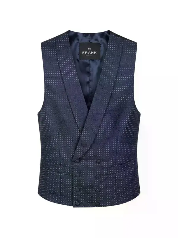 FRANKS Frank Polka-dot Double-breasted Waistcoat