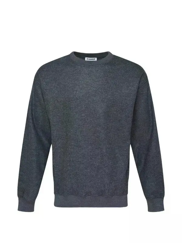 JIL SANDER Wool Melton Sweater - Grey