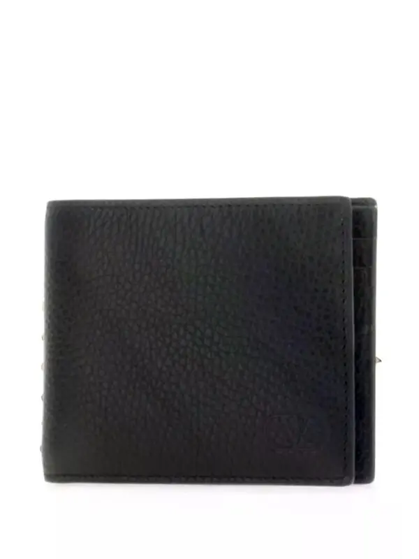 Valentino Garavani Rockstud Pebbled-leather Wallet