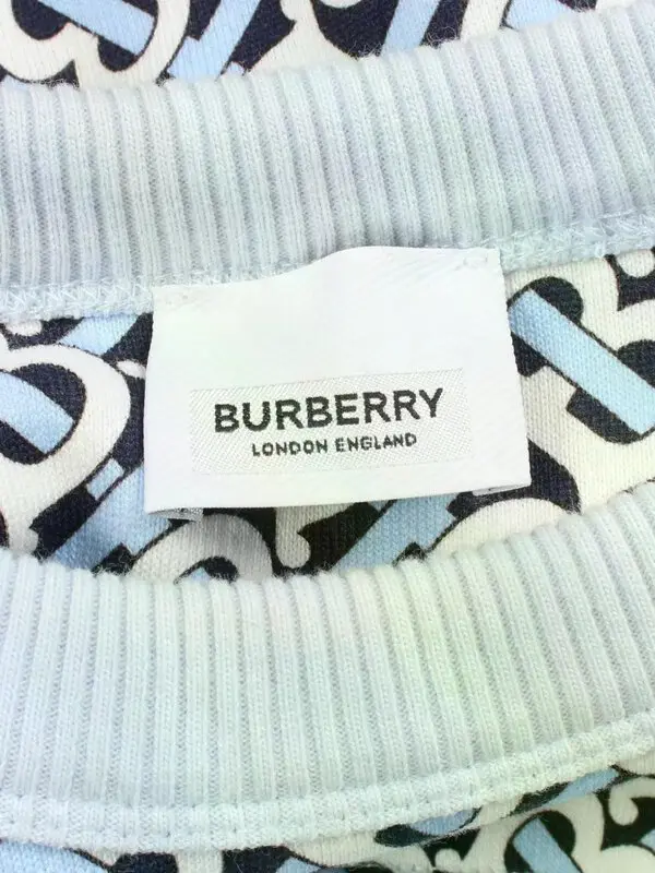 Burberry Tb Monogram Print Crew Neck Sweatshirt