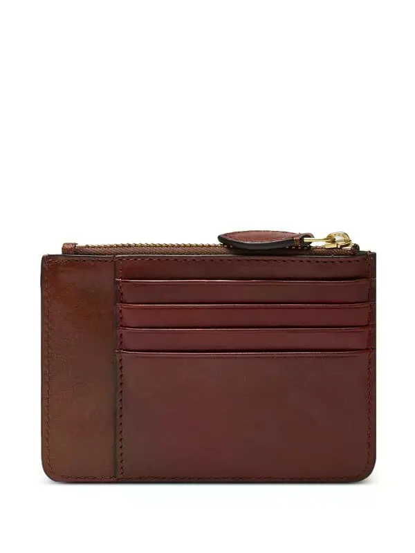 THE BRIDGE Frida Leather Zip-top Card Holder