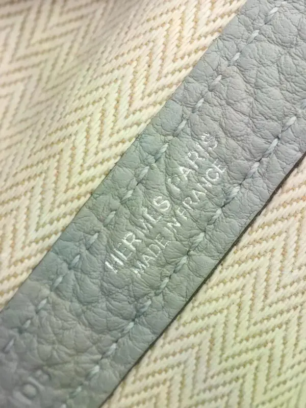 Hermès Tpm Garden Party Negonda Leather Tote Bag - Grey