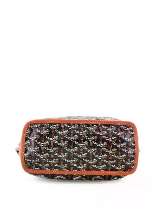 Goyard Anjou Reversible Tote Coated Canvas Mini Satchel - Brown