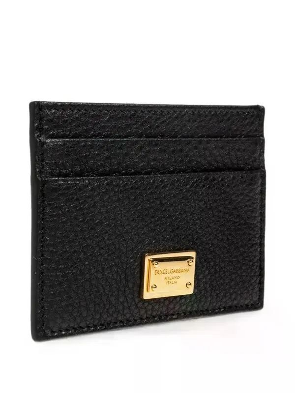 Dolce & Gabbana Logo-plaque Leather Cardholder