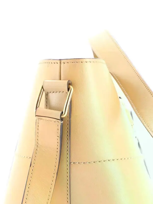 Celine Maillon Triomphe Leather Medium Bucket Bag