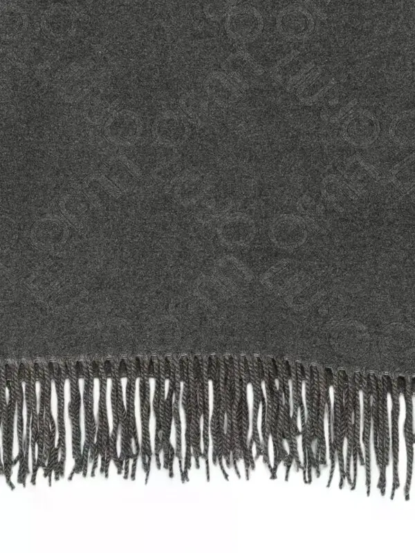 Liu Jo Logo-jacquard Fringed Scarf