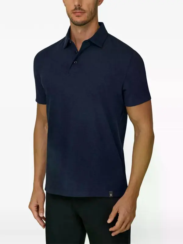 Boggi Milano Polo In Piqué Cotton Blend B Tech