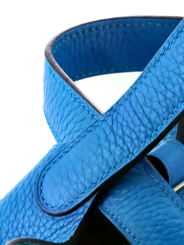 Hermès Picotin Lock Bag Clemence Pm Bucket Bag - Blue