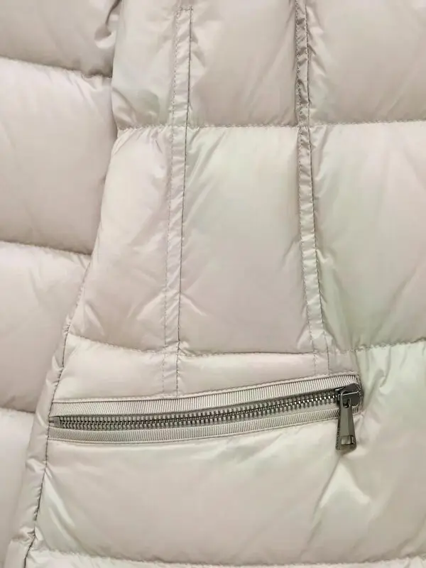 Moncler Fur-trim Quilted Coat