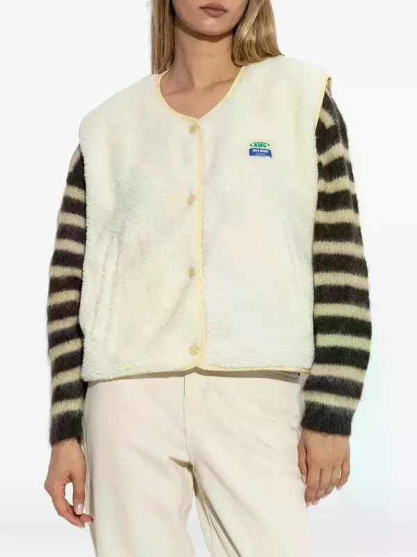 American Vintage Faux-fur Gilet - Neutrals