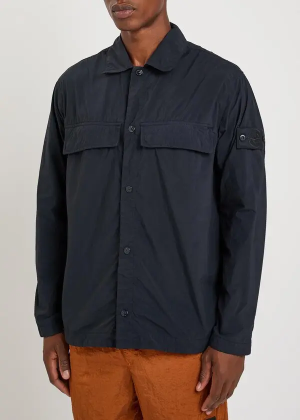 Stone Island Ghost Logo Nylon Overshirt