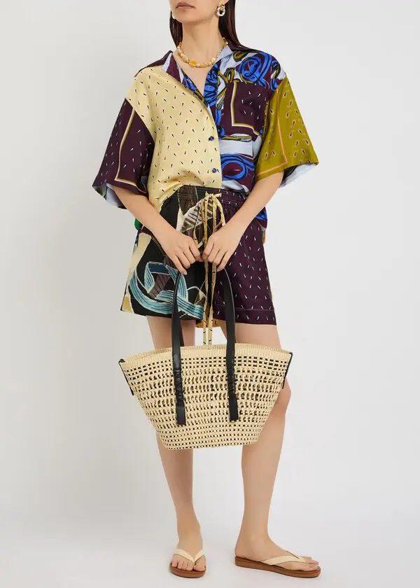 OTZIO Valentino Printed Silk Shorts