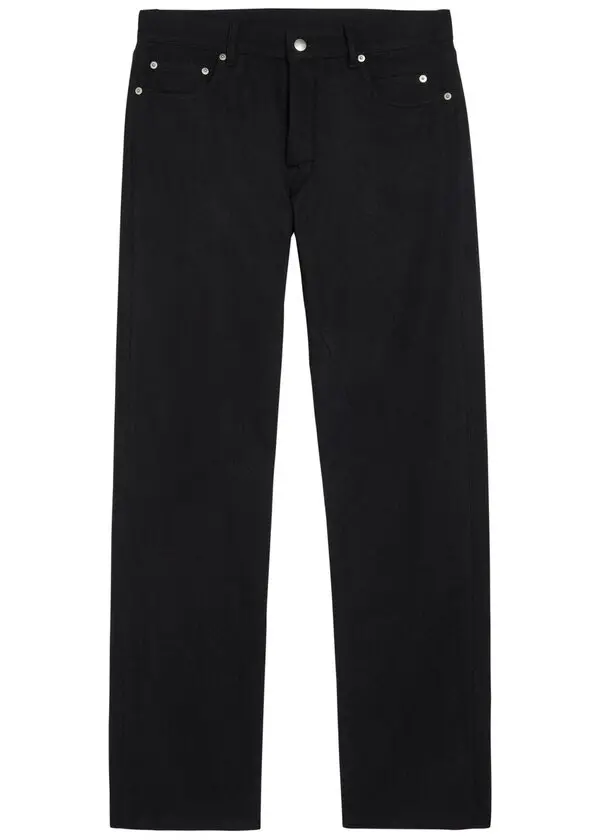 Rick Owens Kurdt Cotton And Wool-blend Jeans - Black