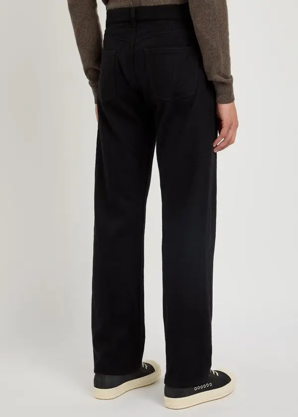 Rick Owens Kurdt Cotton And Wool-blend Jeans