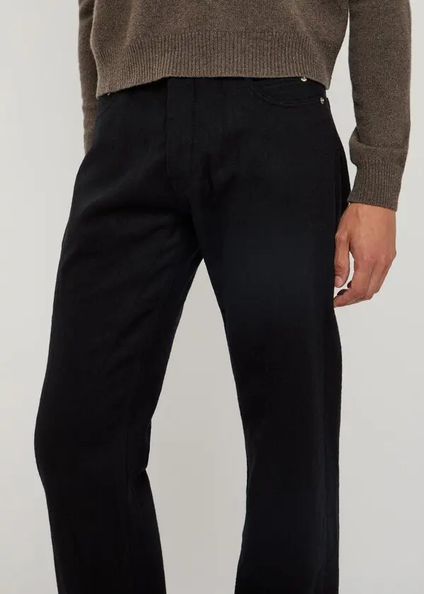 Rick Owens Kurdt Cotton And Wool-blend Jeans