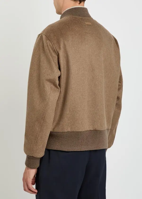 LARDINI Wool Bomber Jacket