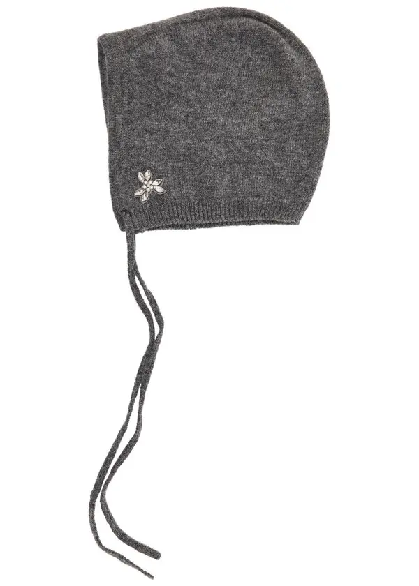 Simone Rocha Embellished Cashmere Bonnet