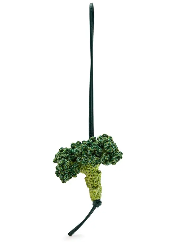 JW Anderson Broccoli Crochet Cotton-knit Charm - Green