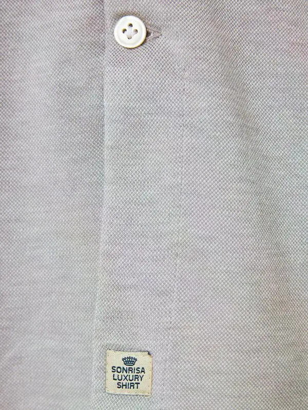 SONRISA Piqué-weave Long-sleeve Shirt
