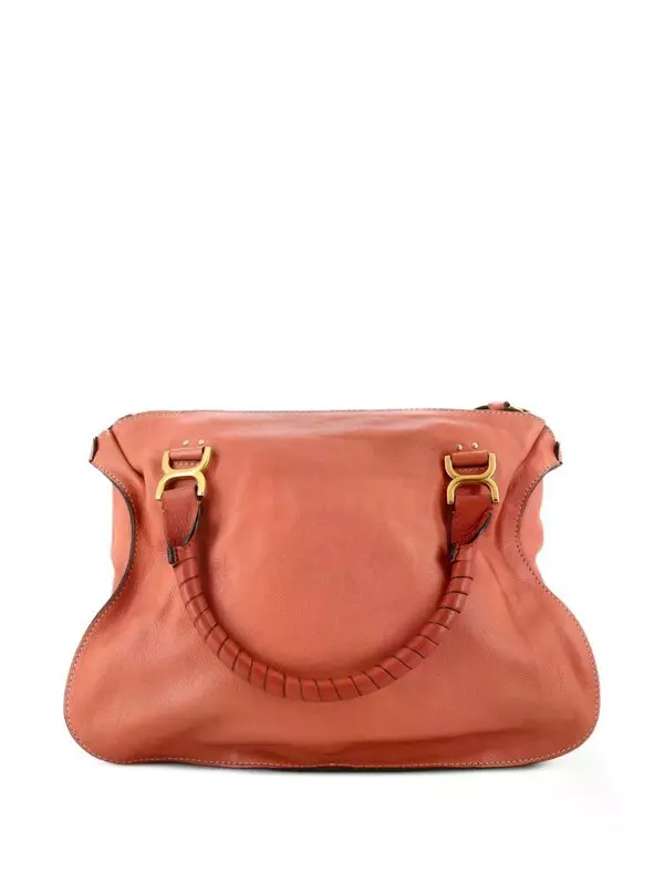 Chloé Marcie Leather Large Shoulder Bag - Pink